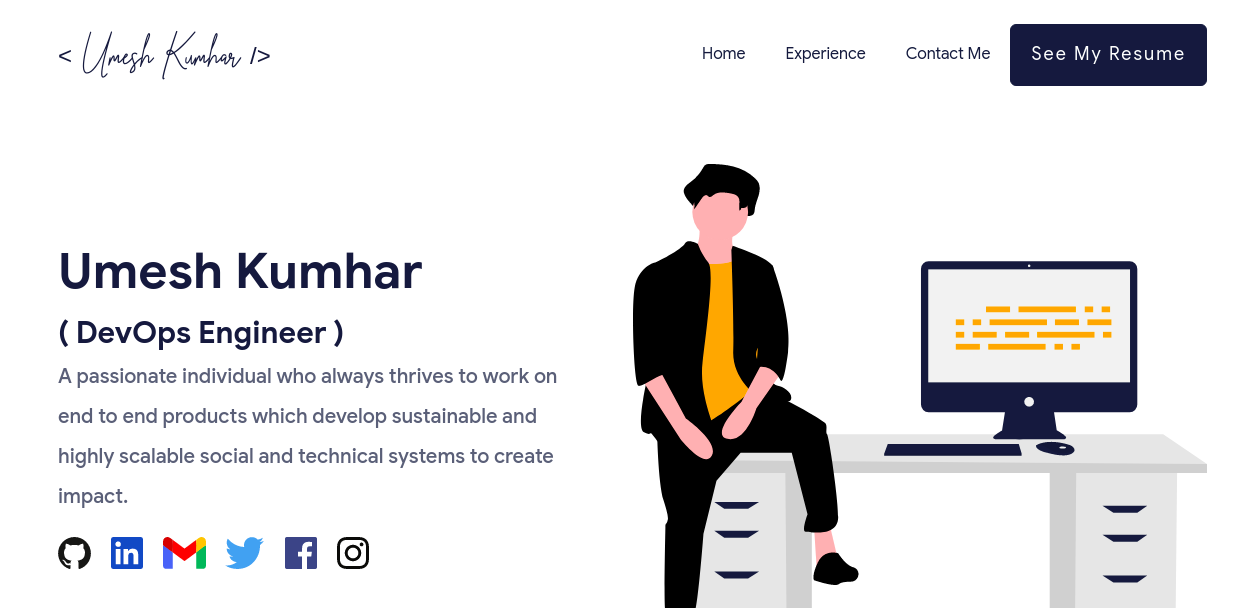 Umesh Kumhar Portfolio | DevOps Engineer